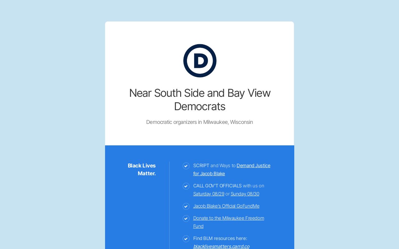 Near South Side and Bay View Democrats